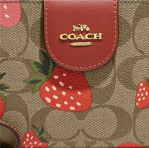 Coach | Bags | Coach Tech Wallet In Signature Canvas With Wild ...